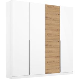 Drehtürenschrank Rauch, B:181cm H:210cm T:54cm, weiß, Holzwerkstoff, Schränke, "Bellezza", inkl. Schubkasteneinsatz, Wäscheeinteilung und weiterem