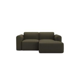 Ecksofa TENKSOM, B:194cm H:71cm T:152cm, grün, Wohnzimmer, Sofas, "Rund, kompakte Relax-Ecke, für kleine Räume, hoher Sitzkomfort", Bezüge