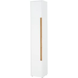 Hochschrank Inosign, B:34cm H:199cm T:34cm, weiß, FSC-zertifizierter Holzwerkstoff, Badezimmer, Schränke, "CITY/GIRON, Badschrank mit Griffmulde,