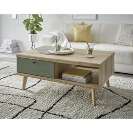 Couchtisch Inosign, B:107cm H:46cm T:67cm, grün, Wohnzimmer, Tische, "MAVAS", in moderner Trendfarbe, Breite 107 cm
