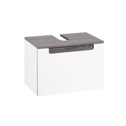 Waschbeckenunterschrank Welltime, B:60cm H:40cm T:35cm, wei&szlig;, MDF, Schr&auml;nke, "Siena", Badm&ouml;bel, Breite 60 cm