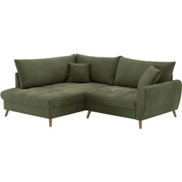 Ecksofa MR. COUCH, B:230cm H:71cm T:190cm, gr&uuml;n, Memphis (Grundgewebe - 100% Polyester; Nutzschicht- 90% Polyester / 10% Polyamide), Wohnzimmer,