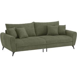 Big-Sofa MR. COUCH, B:260cm H:71cm T:108cm, grün, Stripes (92% Polyester / 8% Nylon), Sofas, "Blackburn II", Mit Kaltschaumpolsterung bis 140 kg