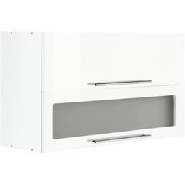 Klapphängeschrank KOCHSTATION, B:100cm H:57cm T:34cm, weiß, Schränke, "KS-Eton", Breite 100 cm