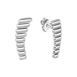 Vivance Damen Paar Ohrstecker "925/- Sterling Silber rhodiniert", one-size, Silber 925 (Sterlingsilber), wei&szlig;, Silber 925 (Sterlingsilber), Ohrringe