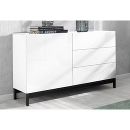 Sideboard Inosign, B:110cm H:72cm T:40cm, weiß, Wohnzimmer, Sideboards, "Metis", Breite 110 cm