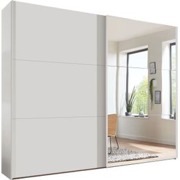 Schwebet&uuml;renschrank Wiemann, B:246,9cm H:236cm T:67cm, wei&szlig;, Glas, Holzwerkstoff, Schr&auml;nke, "Korfu", hochwertige Beschl&auml;ge