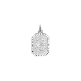 Vivance Damen Kettenanh&auml;nger "925-Sterling Silber rhodiniert", one-size, Silber 925 (Sterlingsilber), 1,2 g, wei&szlig;, Silber 925 (Sterlingsilber),