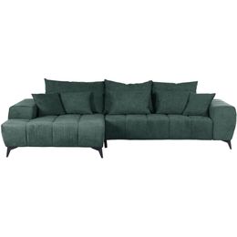 Ecksofa GUTMANN FACTORY, B:300cm H:60cm T:205cm, grün, 95% Polyester 5% Nylon, Wohnzimmer, Sofas