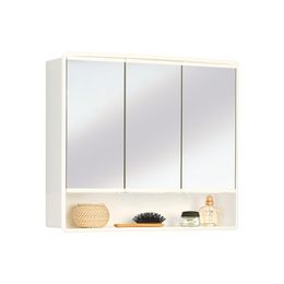 Spiegelschrank Jokey, B:58cm H:49,5cm T:14,8cm, wei&szlig;, Kunststoff, Badezimmer, Schr&auml;nke, "Lymo", wei&szlig;, 58 cm Breite