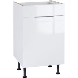 Spülenschrank Optifit, B:50cm H:87cm T:58,4cm, weiß, Küche, Schränke, "Tara", Breite 50 cm