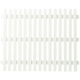 Plus Gartenzaun "Skagen", H/L: 120cm x 4,78m, Pfosten: 4 Stk., wei&szlig;, Zaunelemente, H&ouml;he: 80 und 120 cm, Gesamtl&auml;nge: 4,78 bis 23,62 m, zum