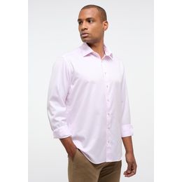 Eterna Herren Langarmhemd "COMFORT FIT", pink, Gr. 46, Twill, 100% cotton, Hemden, EASY IRON (bügelleicht)