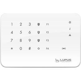 Smart-Home-Steuerelement "Outdoorkeypad V2", B:19,5cm H:12,97cm T:2,2cm, wei&szlig;, Lupus Electronics, Smart-Home-Stationen