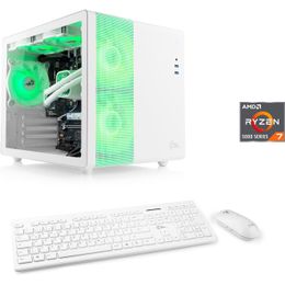 CSL PC "Cube V24201", Microsoft Windows 11 Home (64 Bit), 32 GB RAM 1.000 GB SSD, wei&szlig;, B&uuml;ro, Desktop-PCs