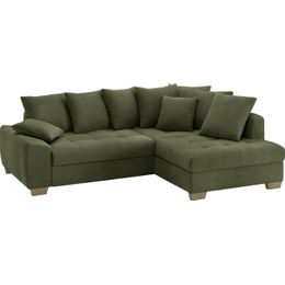Ecksofa MR. COUCH, B:243cm H:88cm T:190cm, grün, Memphis (Grundgewebe - 100% Polyester; Nutzschicht- 90% Polyester / 10% Polyamide), Wohnzimmer,