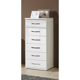 Schubkastenkommode wimex, B:46cm H:103cm T:40cm, wei&szlig;, Sideboards, "Tromo"