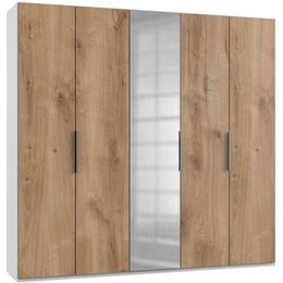 Kleiderschrank wimex, B:250cm H:236cm T:58cm, weiß, Schlafzimmer, Schränke, "Level by fresh to go", mit Spiegeltüren