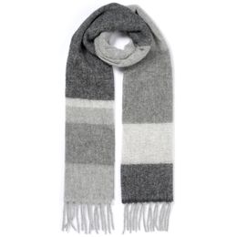 Cinque Damen Strickschal "ASTER", schwarz-wei&szlig;, Obermaterial: 46% Polyacryl, 27% Polyester, 20% Wolle, 7% Polyamid, Modet&uuml;cher, aus kuschelweichem
