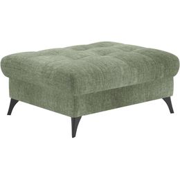 Hockerbank MR. COUCH, B:102cm H:46cm T:82cm, gr&uuml;n, Dolce (100% Polyester), Hocker, "Blackburn II", Passend zu der Garnitur, wahlweise mit Kaltschaum