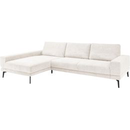 Ecksofa, B:293cm H:87cm T:180cm, weiß, SET ONE BY Musterring, 100% Polyester, Wohnzimmer, Sofas, "SO 3600 optimaler Sitzkomfort in Federkern o.