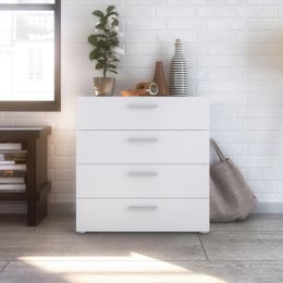 Kommode Inosign, B:80,2cm H:68,1cm T:40,3cm, weiß, Spanplatte, Schlafzimmer, Sideboards, "Pepe, Aufbewahrung, Schubladenschrank, Stauraum", Sideboard