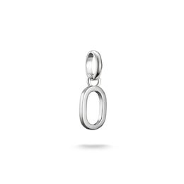 Thomas Sabo Damen Charm Buchstabe "Charm Alphabet/Buchstabe - Connect", O, silber, Silber 925 (recycelt), Charms