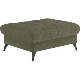 Hockerbank MR. COUCH, B:102cm H:46cm T:82cm, gr&uuml;n, Stripes (92% Polyester / 8% Nylon), Hocker, "Blackburn II", Passend zu der Garnitur, wahlweise mit