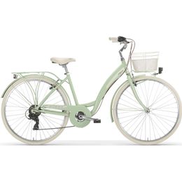 MBM Cityrad "NEW Primavera", 46cm, 28 Zoll (71,12cm), grün, Fahrräder, für Damen, Kettenschaltung