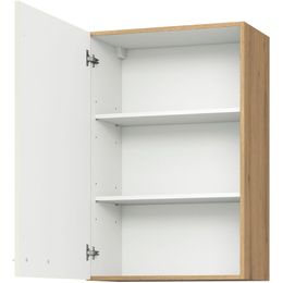 H&auml;ngeschrank KOCHSTATION, B:50cm H:90cm T:35cm, wei&szlig;, K&uuml;che, Schr&auml;nke, "KS-Trea O50-90", inklusive zwei Einlegeb&ouml;den, Breite 50 cm, H&ouml;he 90 cm