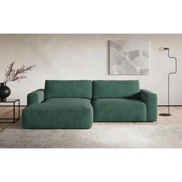 Ecksofa COTTA, B:288cm, grün, 100% Polyester, Wohnzimmer, Sofas, "Lasso L-Form, XL-Sofa"