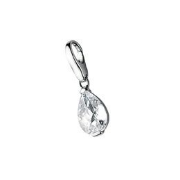 Damen Charm-Einh&auml;nger "Tropfen, Silber 925", wei&szlig;, Giorgio Martello MILANO, Silber 925 (Sterlingsilber), Charms