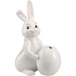 Goebel Sammelfigur "Hase Snow White "Little Spring"", B/H/T: 14cm x 30cm x 22,5cm, weiß, Dekofiguren, mit Vase, Höhe ca. 30 cm