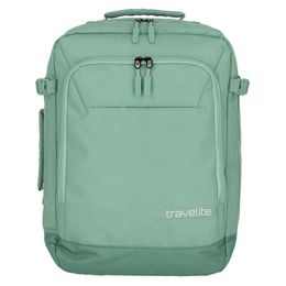 Travelite Damen Freizeitrucksack "KICK OFF Rucksack/Bordgepäck", grün, Polyester, unifarben, Basic, Rucksäcke, Reiserucksack Streetpack Kabinengepäck