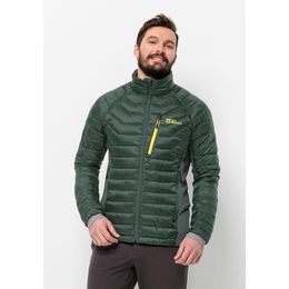 Jack Wolfskin Herren Funktionsjacke "ROUTEBURN PRO INS JKT M", grün, Gr. S, Obermaterial: 100% Polyester; Kontrast: 93% Polyester, 7% Elastan;