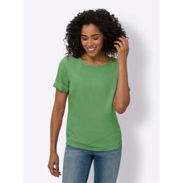 Classic Basics Damen Schlupfbluse, gr&uuml;n, Gr. 50, unifarben, 100% Polyester, Blusen