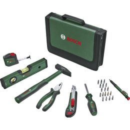 Bosch Home and Garden Werkzeugset "Universal Werkzeug Set", B:22cm H:5cm L:32,5cm, grün, BOSCH HOME & GARDEN, Werkzeugsets, 25-teilig