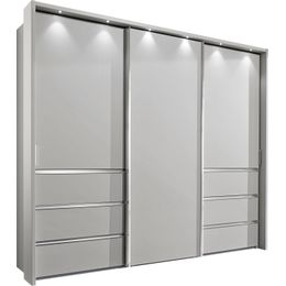 Schwebet&uuml;renschrank Wiemann, B:250cm H:216cm T:67cm, wei&szlig;, Schr&auml;nke, "Malibu"