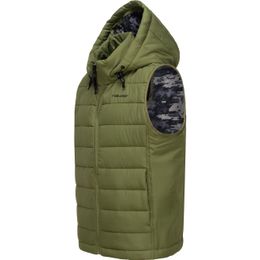Ragwear Jungen Steppweste "Vitek", gr&uuml;n, Gr. 128, Au&szlig;enmaterial: 100% Polyester; Innenfutter: 100% Polyester; Wattierung: 100% Polyester, Westen,