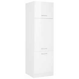 K&uuml;hlumbauschrank KOCHSTATION, B:60cm H:200cm T:60cm, wei&szlig;, Schr&auml;nke, "KS-Utah"