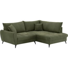 Ecksofa MR. COUCH, B:230cm H:71cm T:190cm, gr&uuml;n, Memphis (Grundgewebe - 100% Polyester; Nutzschicht- 90% Polyester / 10% Polyamide), Wohnzimmer,