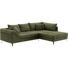 Ecksofa MR. COUCH, B:317cm H:98cm T:228cm, gr&uuml;n, Memphis (Grundgewebe - 100% Polyester; Nutzschicht- 90% Polyester / 10% Polyamide), Wohnzimmer,