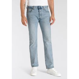 Levi's LEVI'S Herren Straight-Jeans "501 LEVI'S ORIGINAL", blau, Gr. 36, Denim/Jeans, Obermaterial: 94% Baumwolle, 5% Polyester, 1% Elasthan, Jeans, mit