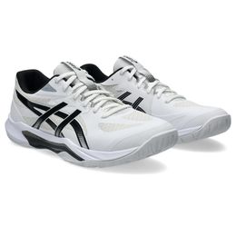 asics Herren Hallenschuh "GEL-TACTIC 13", Gr. 45, schwarz-weiß, Synthetik, Schuhe