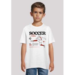 F4NT4STIC Mädchen T-Shirt "Soccer Vibes Sport Fan", weiß, Gr. 146, Obermaterial: 100% Baumwolle, Shirts, Premium Qualität