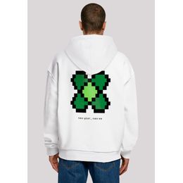 F4NT4STIC Herren Kapuzenpullover "Silvester Happy New Year Pixel", weiß, Gr. L, Obermaterial: 100% Baumwolle, Pullover, Print