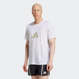 Herren T-Shirt "M BOX LOGO G T", wei&szlig;, Gr. M, adidas Performance, Obermaterial: 70% Polyester, 30% Baumwolle, Shirts, Trainingsshirt mit CLIMACOOL,