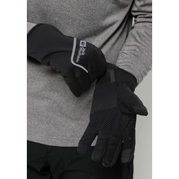 Jack Wolfskin Damen Fahrradhandschuhe "MOROBBIA LIGHT GLOVE", schwarz, Gr. XS, Hauptmaterial: 100% Polyester; Kontrast: 100% Polyester; Futter: 100%
