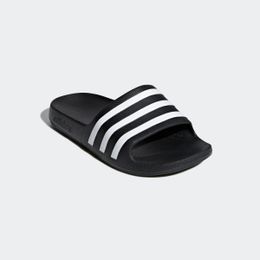 Kinder Badesandale "AQUA ADILETTE", adidas Sportswear, Gr. 36, schwarz-weiß, Synthetik, Schuhe