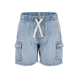 Blue Seven Jungen Shorts, blau, Gr. 98, unifarben, Denim/Jeans, Obermaterial: 100% Baumwolle, Hosen